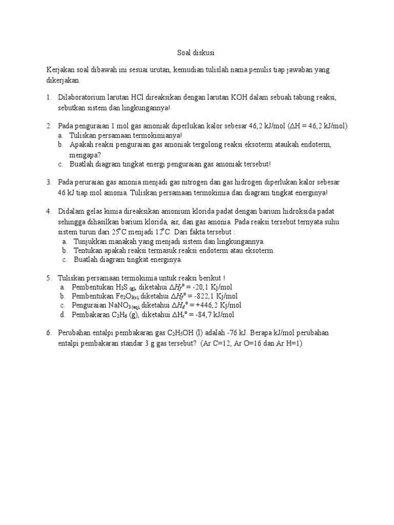 Soal Diskusi 1 Metode STAD | PDF