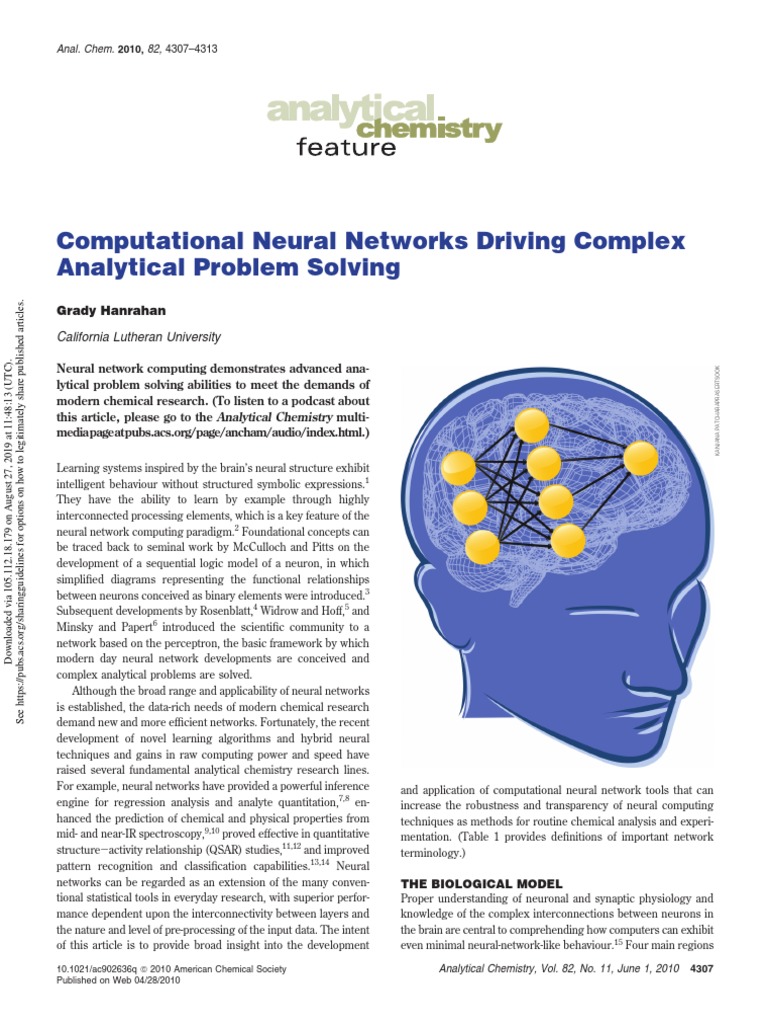 Computational Neural Networks Driving Complex Analytical Problem ...