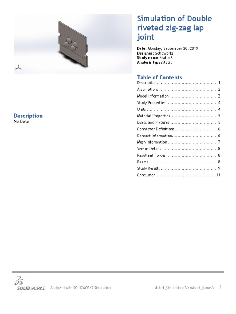 Double Riveted Zig-Zag Lap Joint-Static 6-1 | PDF | Density | Strength ...