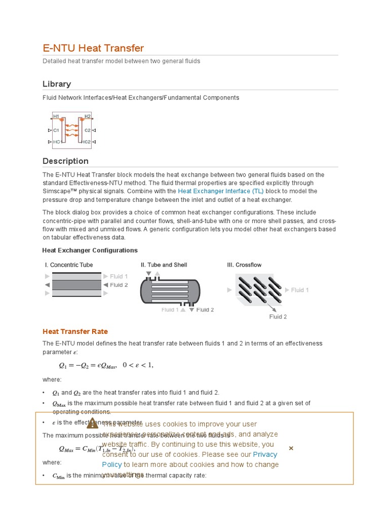E Ntu | PDF | Heat Transfer | Heat Exchanger