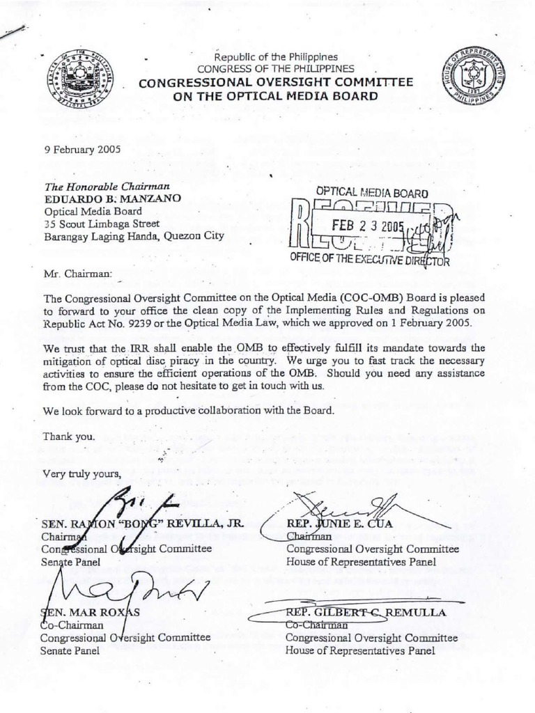 RA 9239 Optical Media Law - Implementing Rules and Regulations | PDF