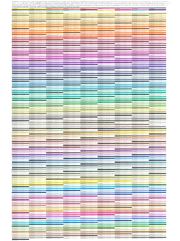 Pantone Chart PDF | PDF | Image Processing | Color