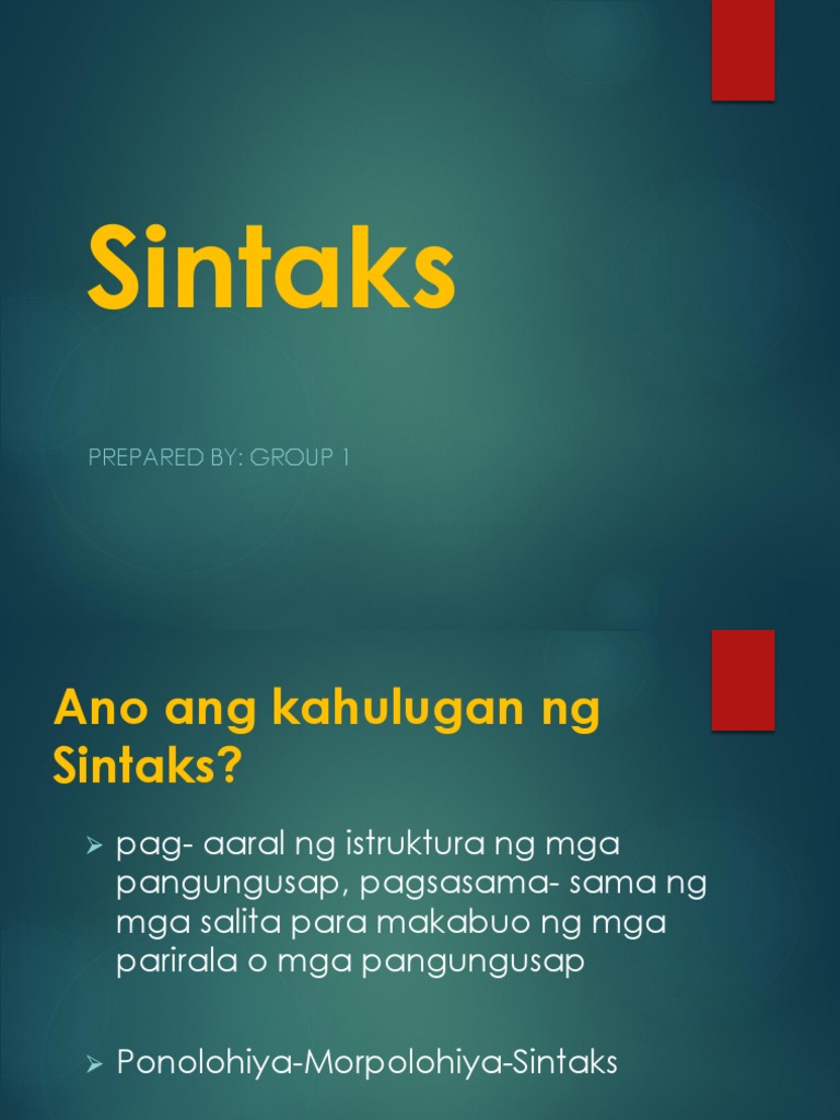 Sintaks at Semantika | PDF
