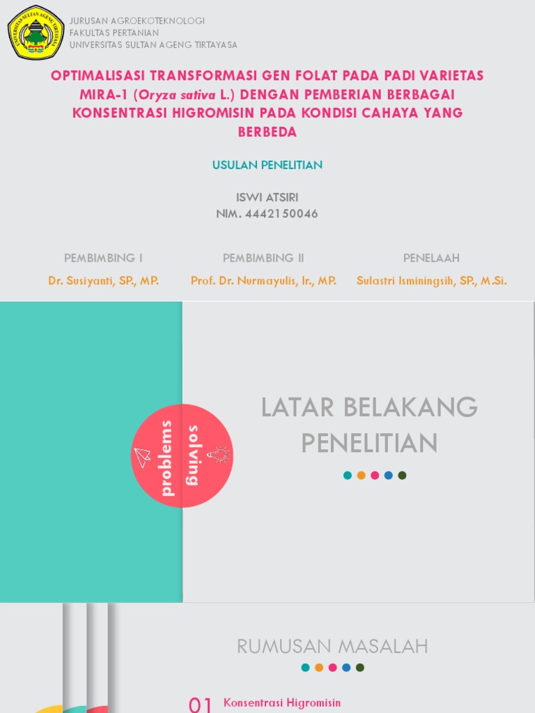 Usulan Penelitian PPT Fix | PDF