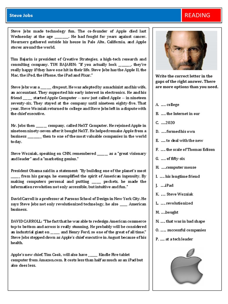 Steve Jobs: Tech Visionary's Legacy | PDF | Steve Jobs | Apple Inc.