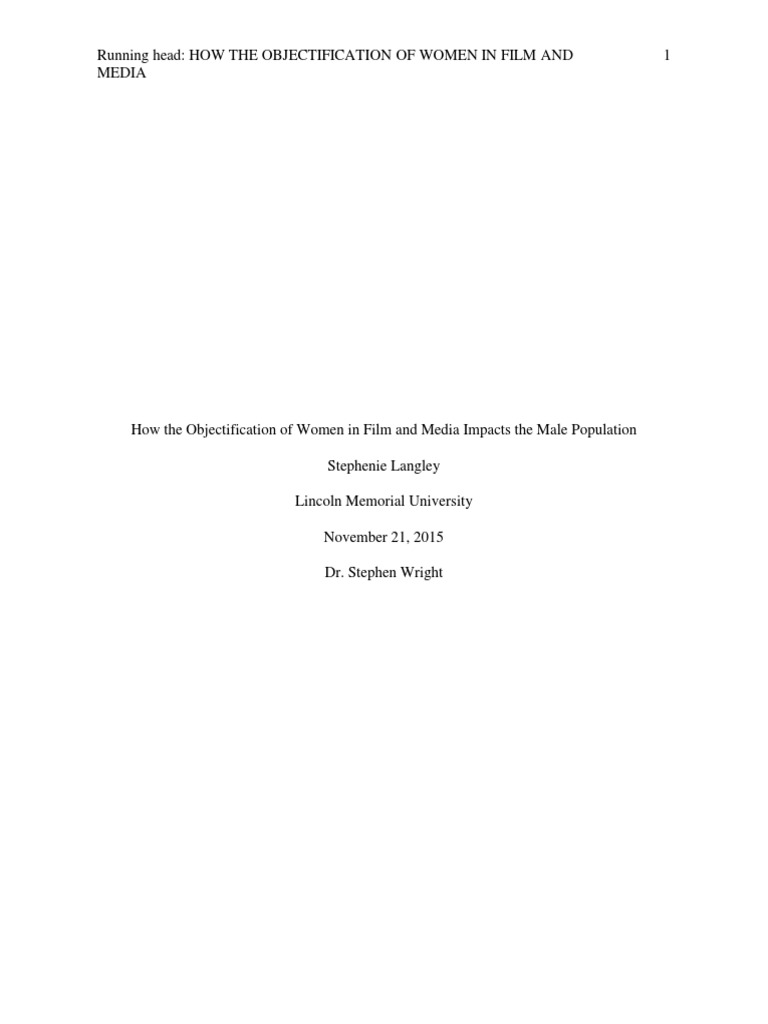 Impact of Female Objectification on Men | PDF | Sexism | Gender