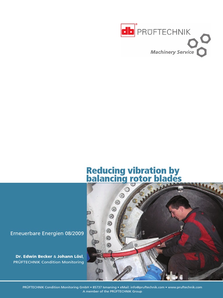 Reducing Vibration by Balancing Rotor Blades: Reprint | PDF | Turbine ...