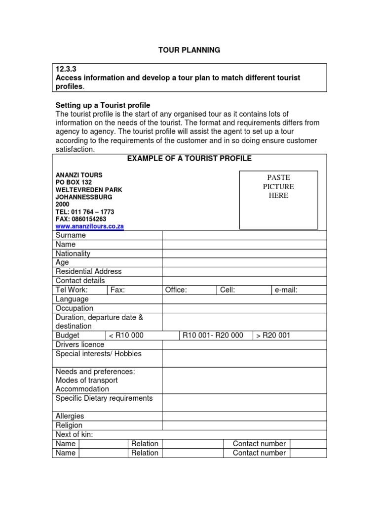 Day-by-Day Tour Itinerary Guide | PDF | Tourism | Business