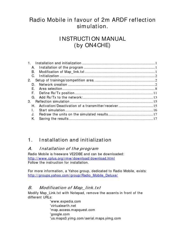 ARDF RadioMobile Instruction Manual V1 | PDF | Antenna (Radio) | Wireless
