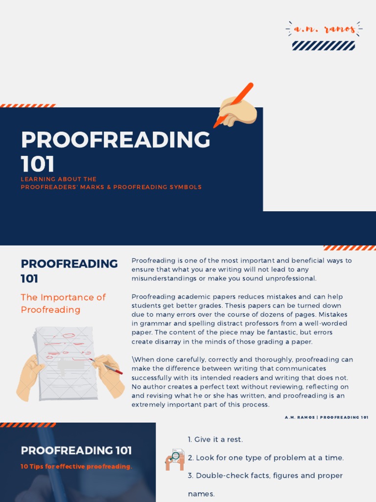 Learn Proofreading Marks & Symbols | PDF | Proofreading | Human ...