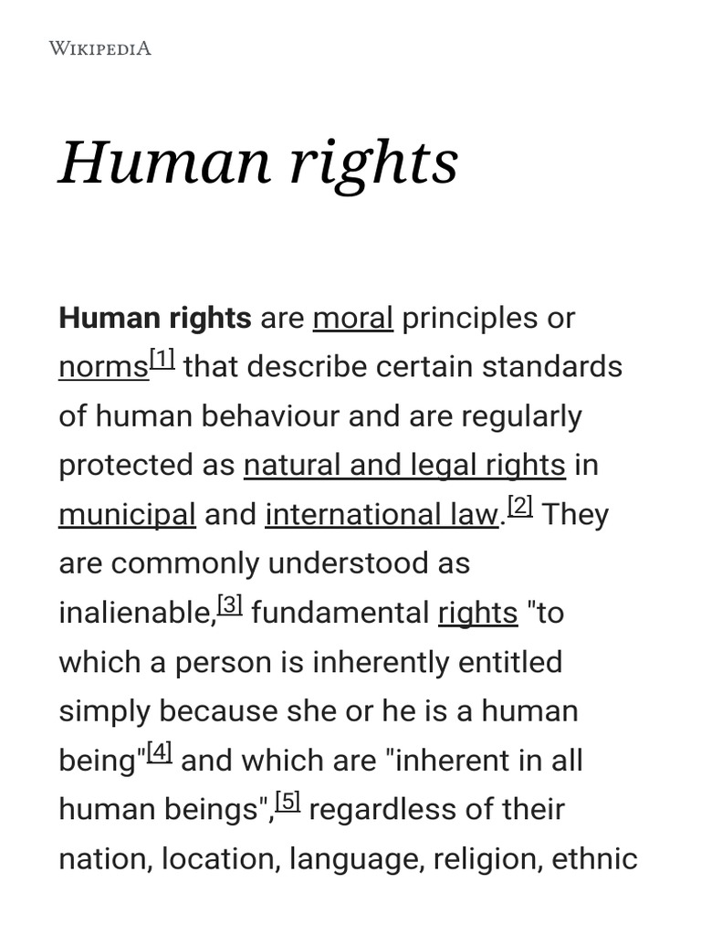 Human Rights | PDF | Human Rights | Natural And Legal Rights