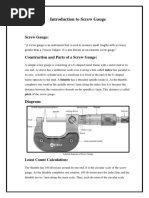 Understanding Screw Gauge Zero Error | PDF