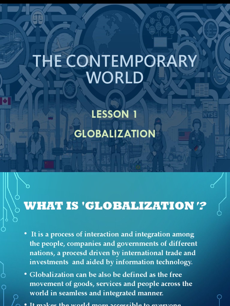 Lesson 1 Globalization (Contemporary World) | Download Free PDF ...