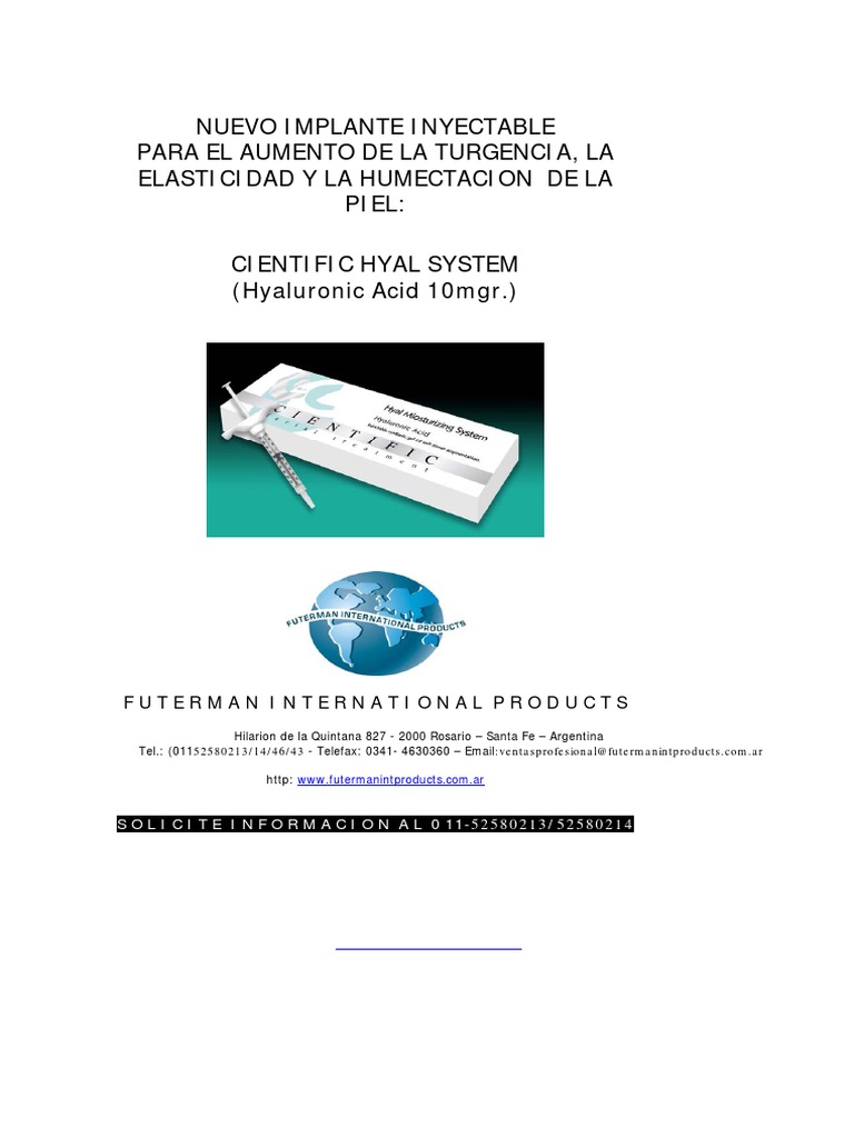 Hyal System | PDF | Inyección (medicina) | Alergia