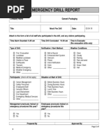 Mock Drill Report Format | PDF