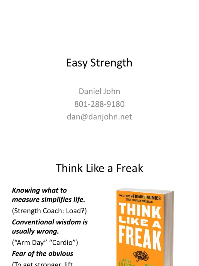 Easy Strength: Daniel John 801-288-9180 | Download Free PDF ...