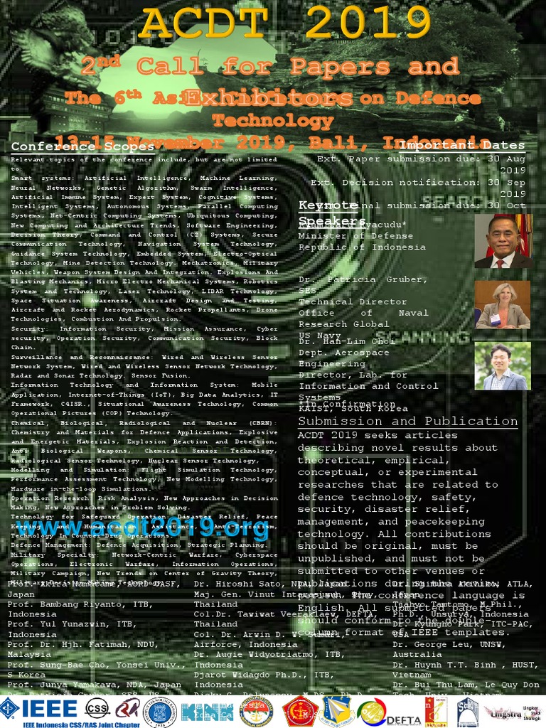 2nd CFP ACDT 2019 | PDF | Artificial Intelligence | Intelligence (AI ...