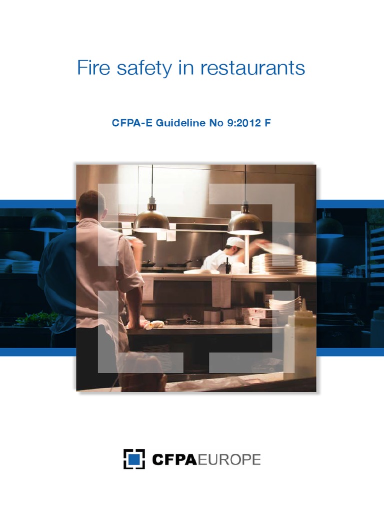 Fire Safety in Restaurants: CFPA-E Guideline No 9:2012 F | PDF | Duct ...