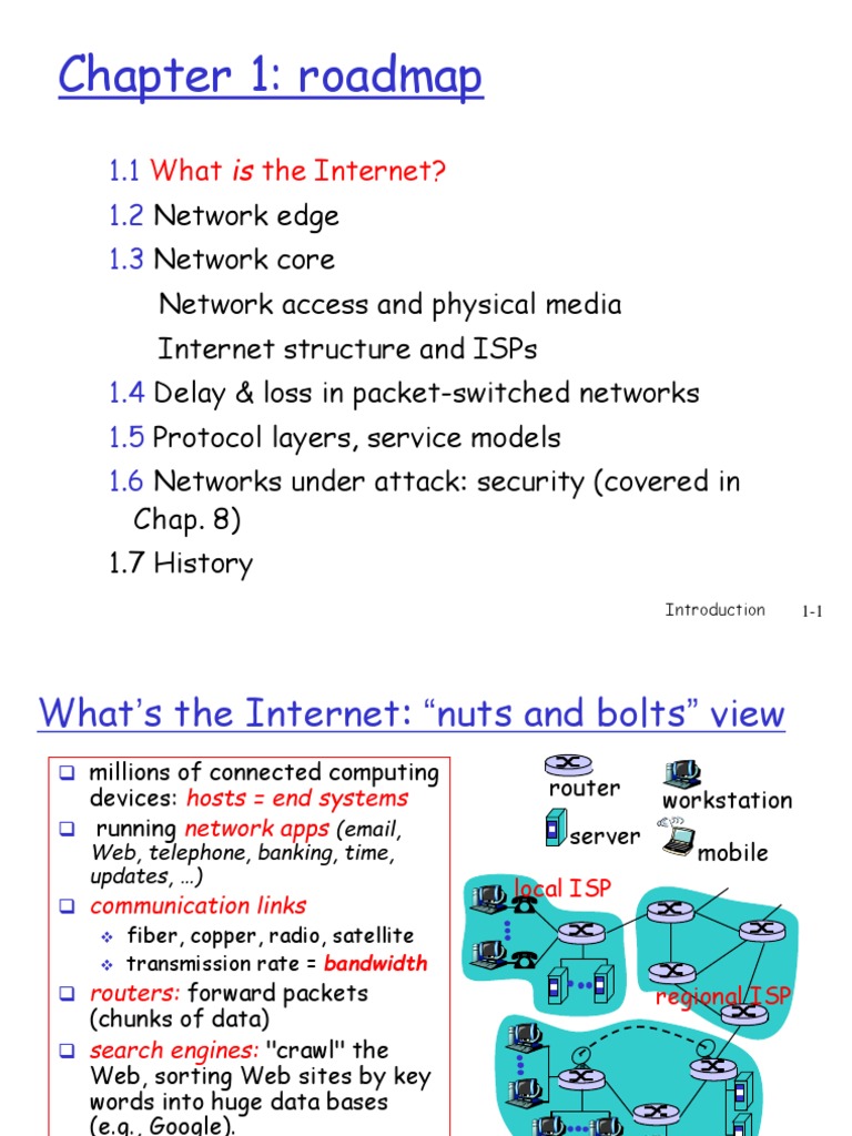 Chapter1 Intro PDF | PDF | Packet Switching | Internet Protocol Suite