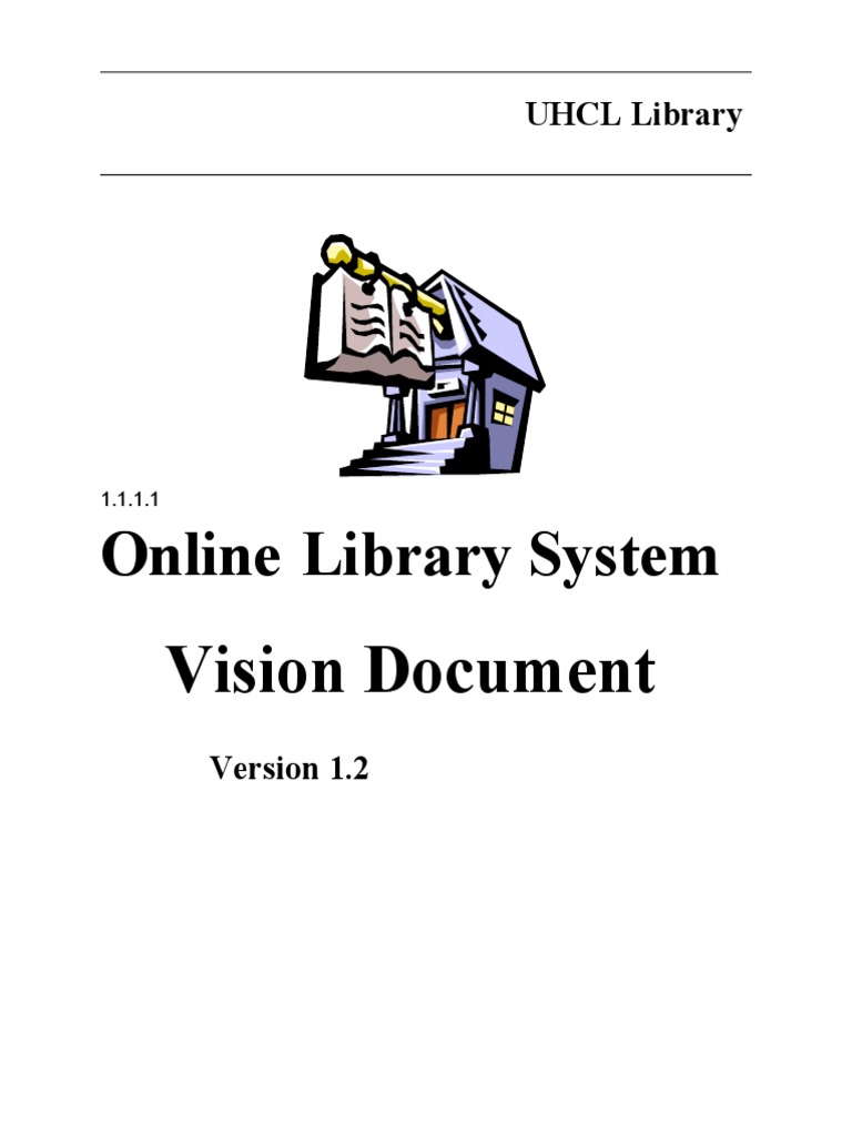 Online Library System: Vision Document | PDF | Libraries | Librarian