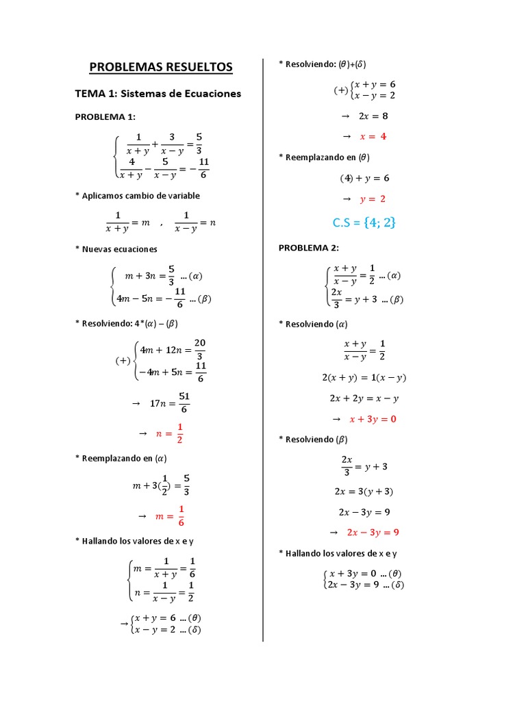 Cibertec Problemas Mate | PDF | Ecuaciones | Enseñanza de matemática