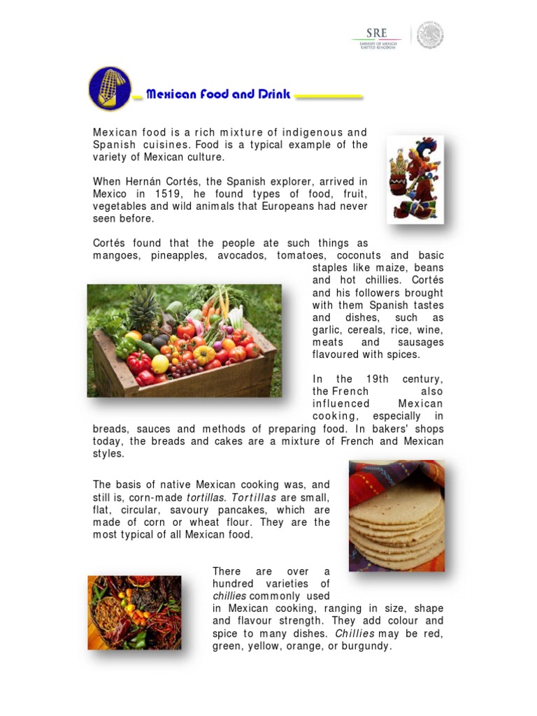 Mexican Food and Drink | PDF | Mexican Cuisine | Taco