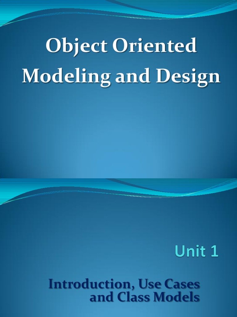 Understanding OOMD Concepts and Methods | PDF | Inheritance (Object ...