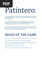 LESSON 1: Patintero: Patintero Is One of The Most Popular Filipino ...