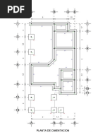 Plano de Cimentacion | PDF | Fundación (Ingeniería) | Infraestructura