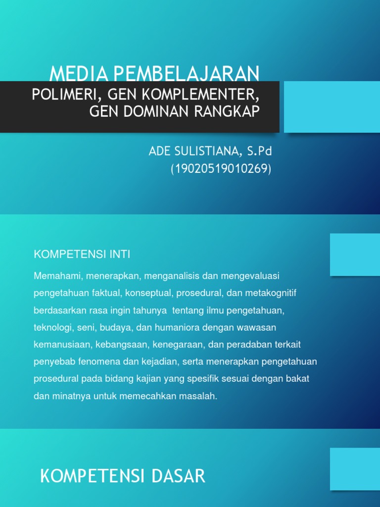 Siklus 1 Polimeri, Gen Komplementer, Gen Dominan Rangkap | PDF