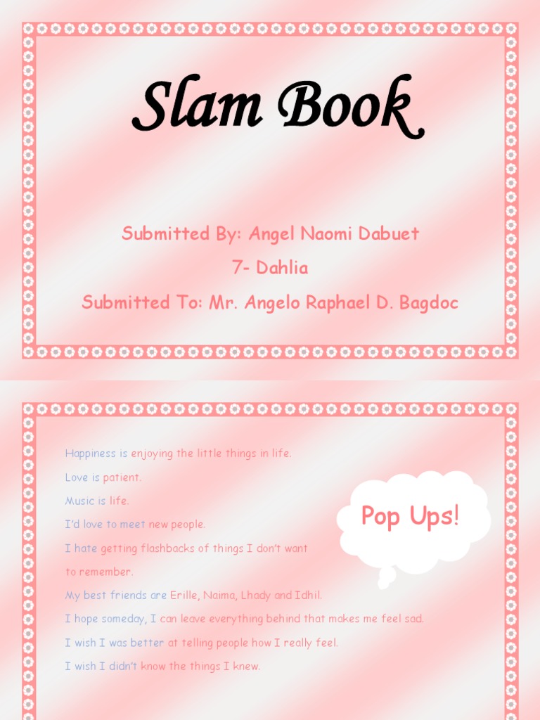 Slambook | PDF