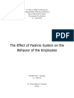Padrino System in Aquino's Administration | PDF | Philippines | Government