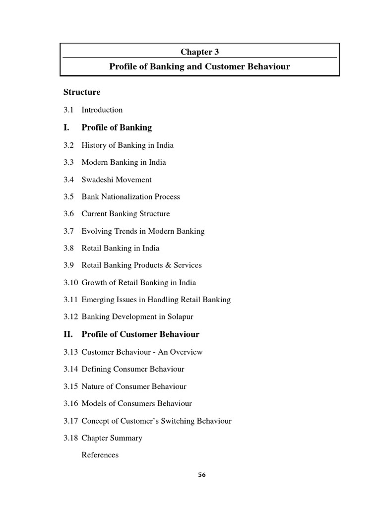 Profile of Banking and Customer Behaviour | PDF | Debit Card | Loans