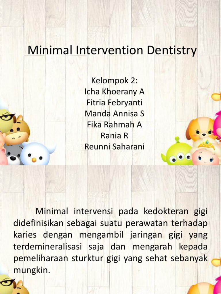 Minimal Intervention Dentistry | PDF