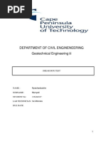 Shear Box Lab Report | PDF | Density | Strength Of Materials