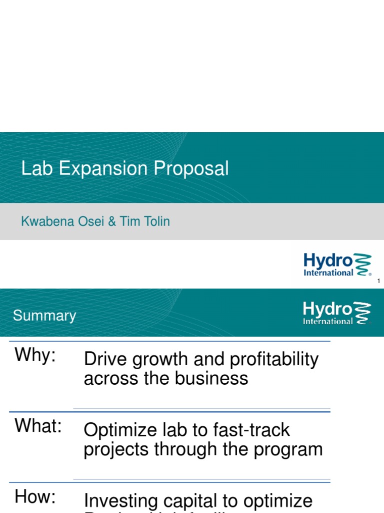 Lab Expansion (Condensed) | PDF | Laboratories | Economies