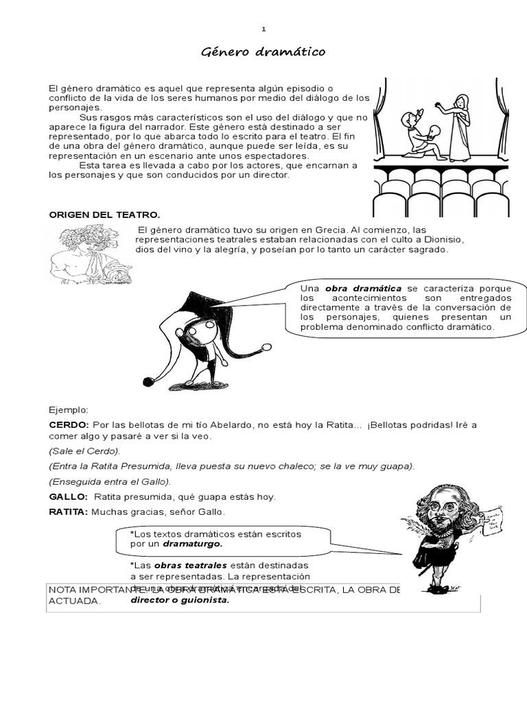Género Dramático | PDF | Comedia | Teatro