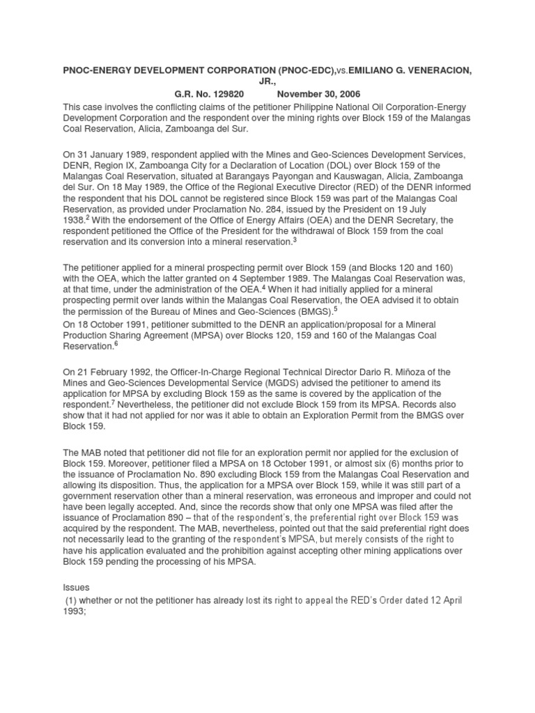 Pnoc-Energy Development Corporation (Pnoc-Edc), Vs - Emiliano G ...