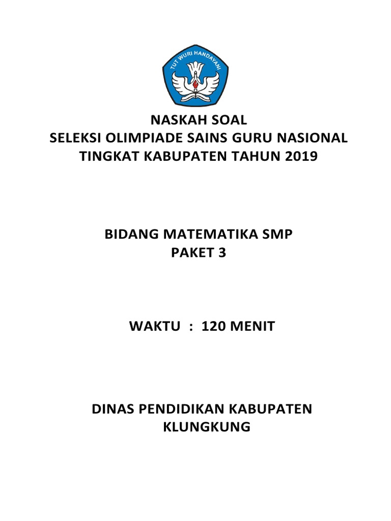 Soal Ogn Paket 3 | PDF