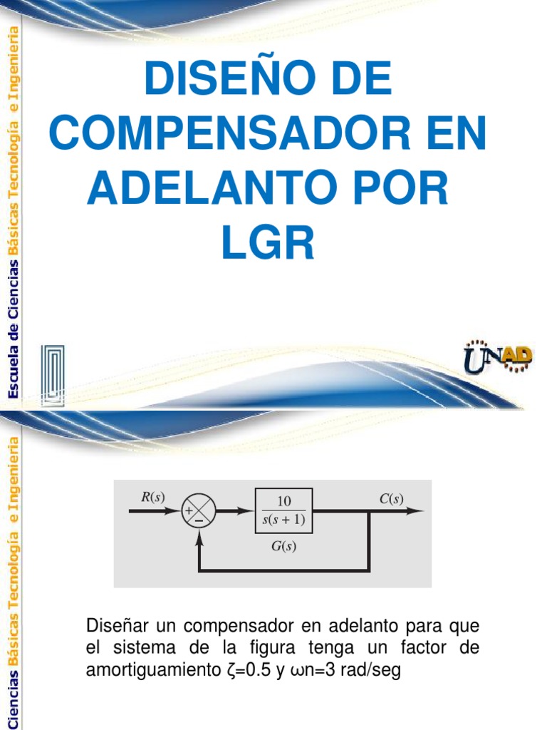 Diseño de Compensador en Adelanto Por LGR - Presentacion | PDF ...