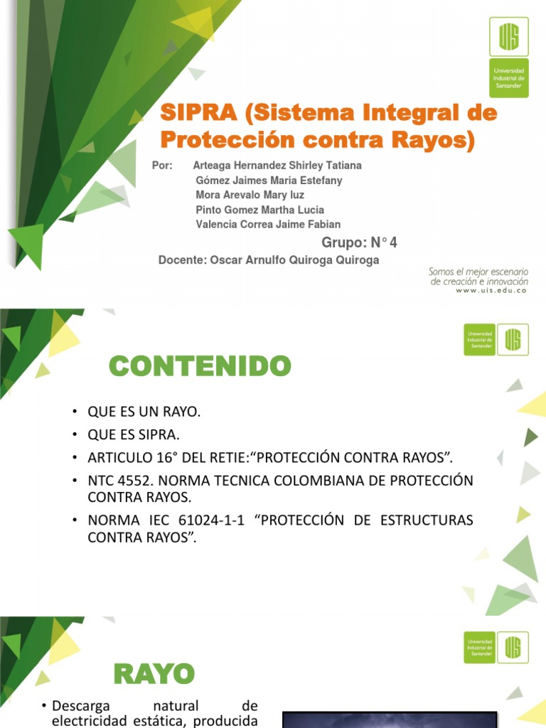 Sipra Presentacion | PDF | Relámpago | Física