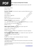 8th Grade STAAR Math Reference Sheet | PDF