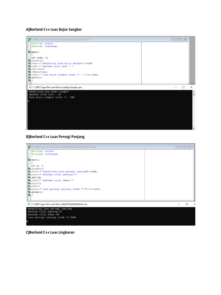 Borland C++ Beserta Flowchart | PDF | Metode & Bahan Ajar | Sains ...