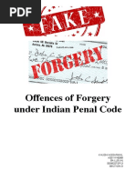 Analysis of IPC Sections 420, 466, 467, 471 | PDF | Forgery | Fraud
