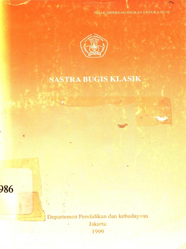 Sastra Bugis Klasik: Pelestarian Budaya | PDF