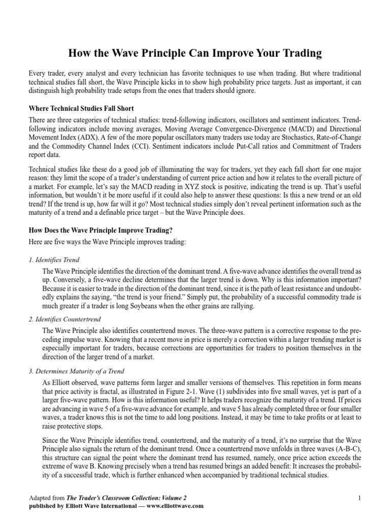 How The Wave Principle Can Improve Your Trading: Where Technical ...