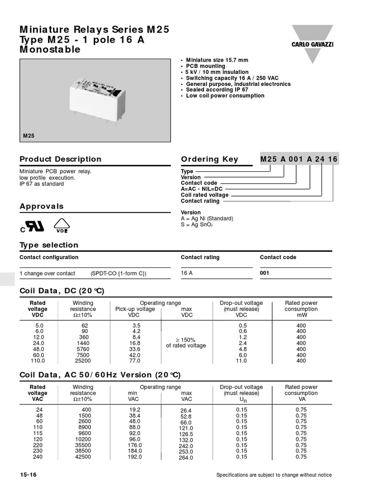 24 M25 A0012416 Eng | PDF | Relay | Insulator (Electricity)