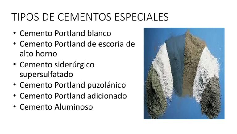 Tipos de Cementos Especiales | PDF