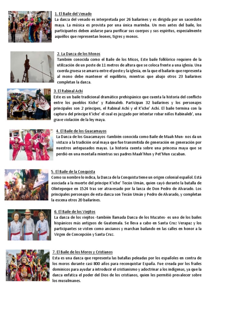 Danzas Y Bailes De Guatemala Pdf Página Web Internet
