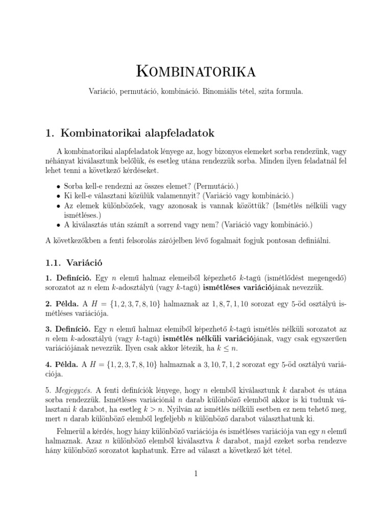 01 Kombinatorika | PDF